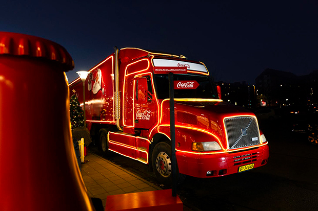 Coca-Cola julelastbilen besøger Viborg - Viborg Netavis